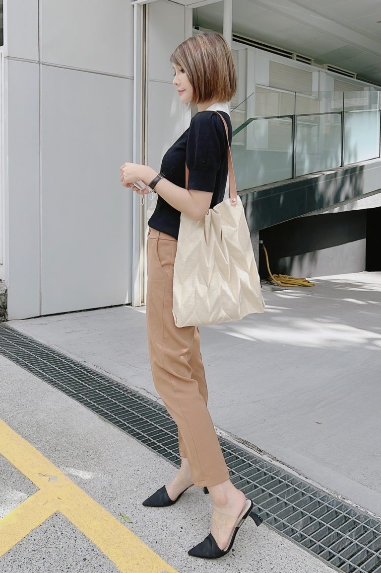 [啾團] 泰國新銳設計師品牌PAVI STUDIO摺疊肩背包,百搭怎麼背都好看,有型時尚耐裝 - I am 蓓蓓,讓我們一起變美麗